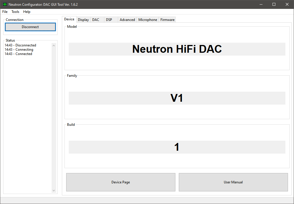 Neutron HiFi DAC V1: Specs, Features And NConfigurator Downloads